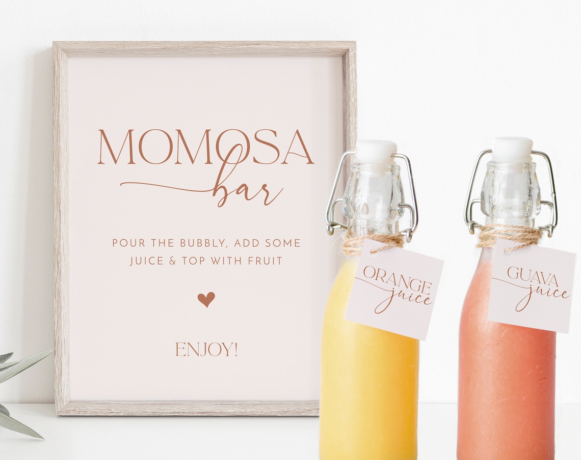 Momosa Bar Sign Mumosa Bar Sign Mimosa Bar Sign Juice - Etsy