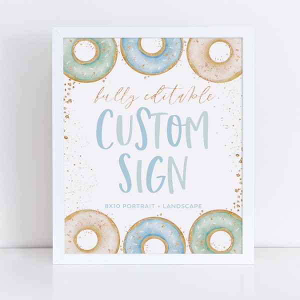 Donut Party Sign - Etsy