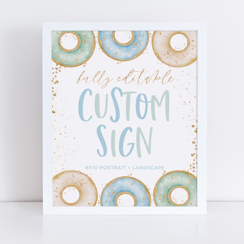 Donut Party Sign - Etsy