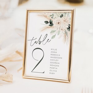 Boho Table Numbers, Bridal Shower Table Numbers, Boho Table Numbers ...