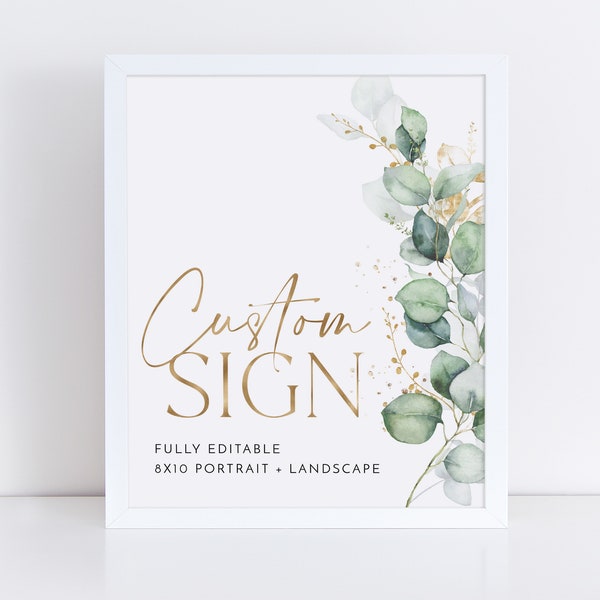 8x10 Printable Sign - Etsy