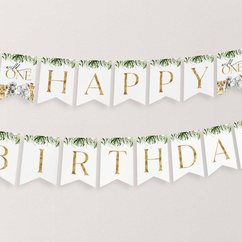 Wild One Banner - Etsy