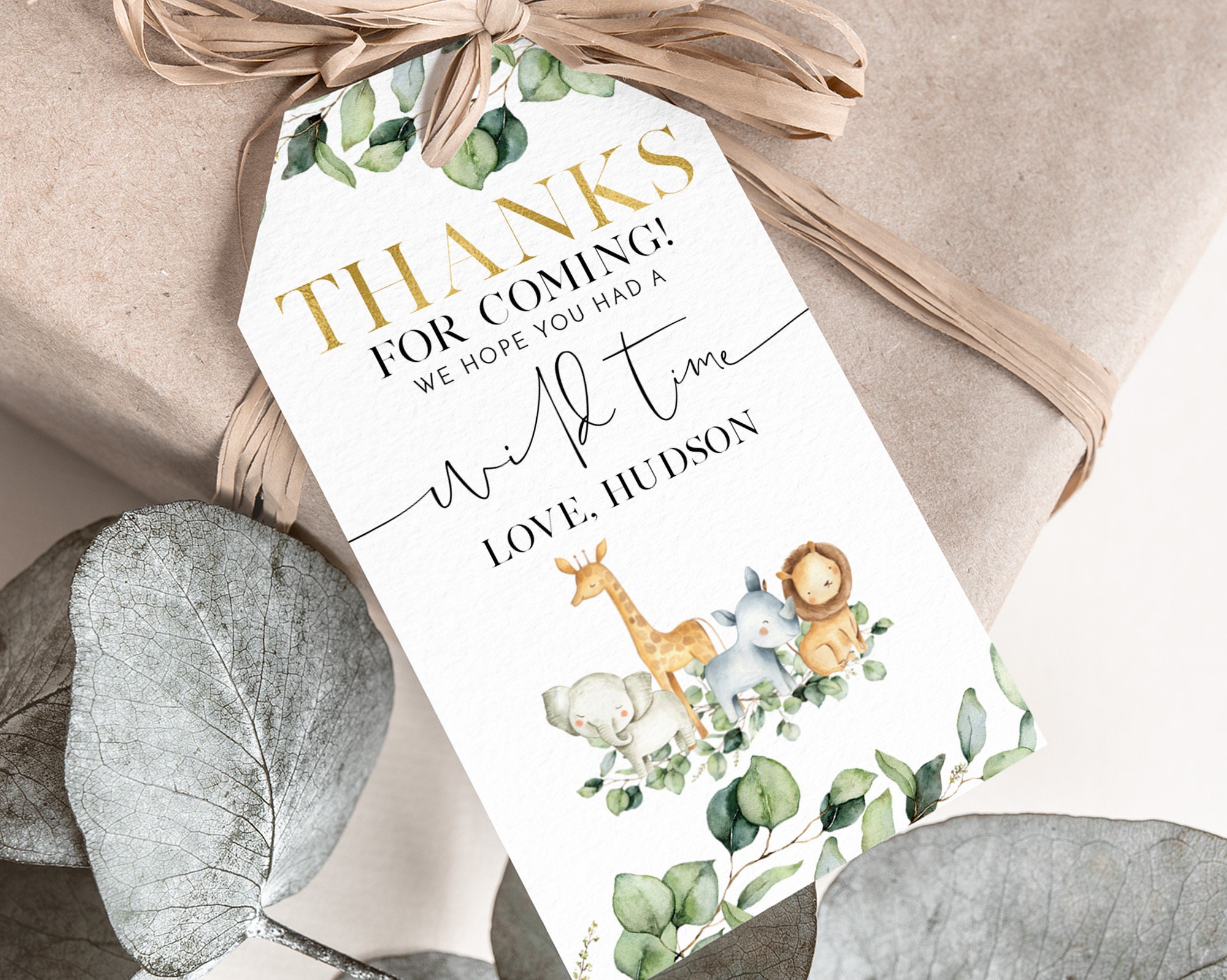 Wild One Favor Tags Wild One Birthday Thank You Tags | Etsy