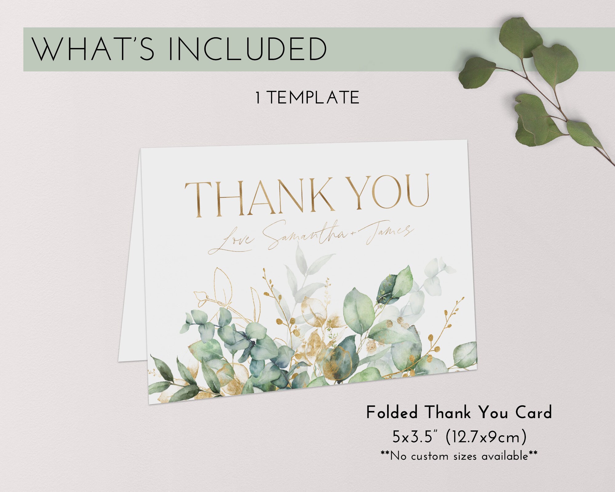 Thank You Card Template Printable Thank You Card Baby Shower - Etsy