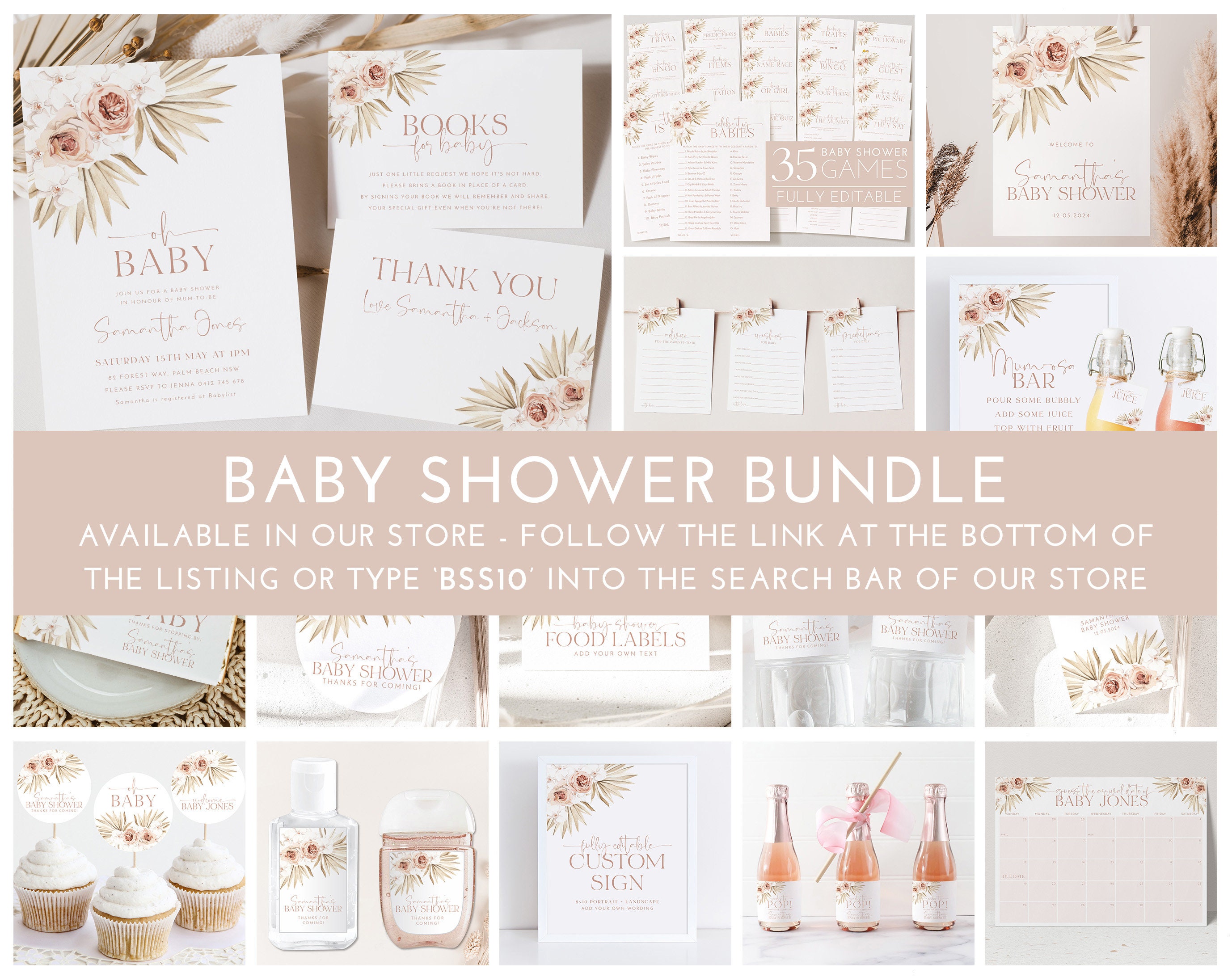 Facebook Event Banner Boho Baby Shower Facebook Invitation - Etsy