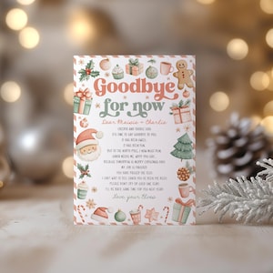 Elf Arrival Letter and Departure Letter Printable, Hello and Goodbye ...