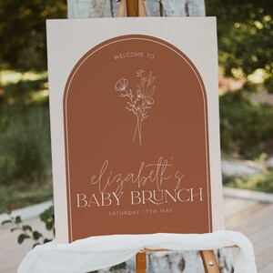 Boho Welcome Sign, Boho Baby Shower Welcome Sign, Boho Floral Baby ...