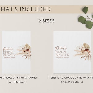 Boho Chocolate Bar Wrapper Template, Printable Candy Bar Wrapper ...