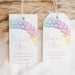 Pastel Rainbow Favor Tags, Pastel 1st Birthday Thank You Tags, Rainbow ...