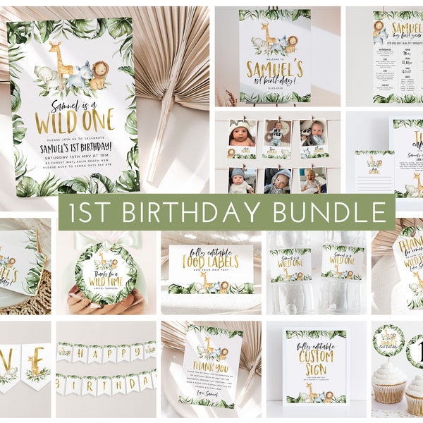 Wild One Printables - Etsy