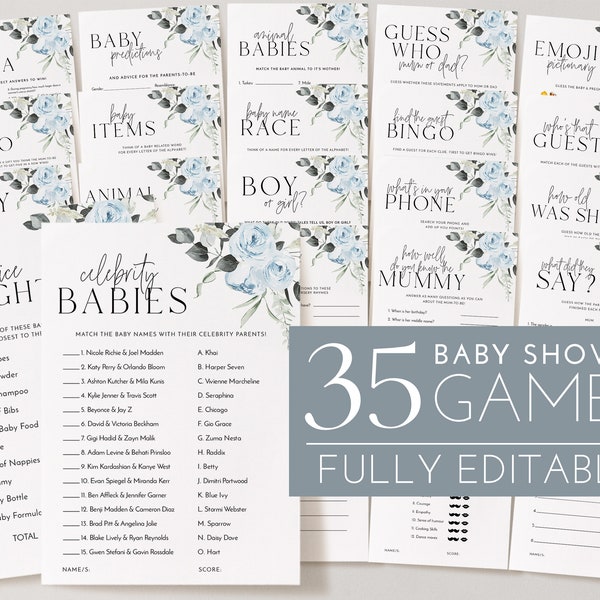 Blue Baby Shower - Etsy