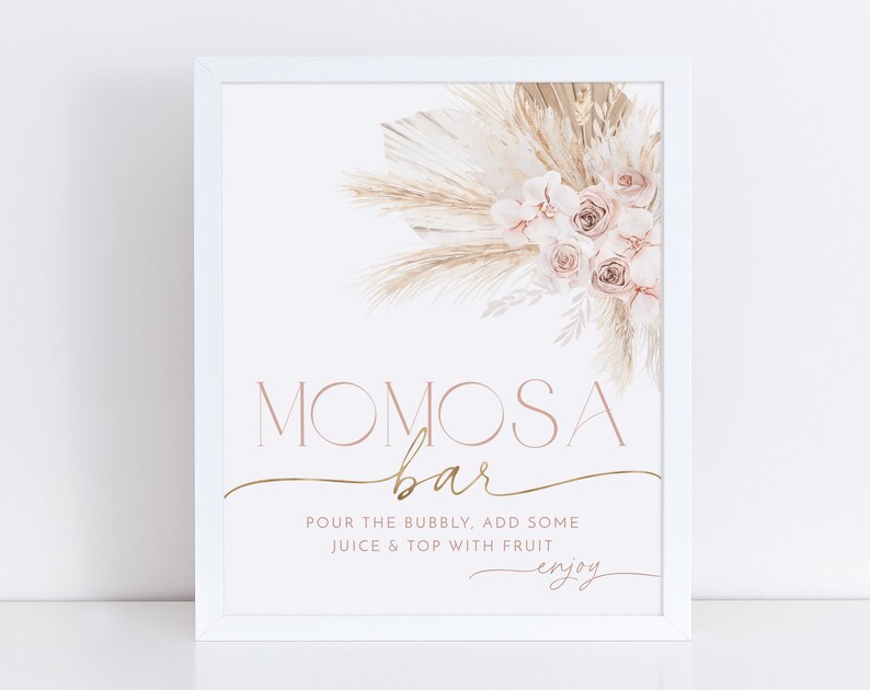 Boho Mimosa Bar Sign Momosa Bar Sign Mumosa Bar Sign Juice - Etsy