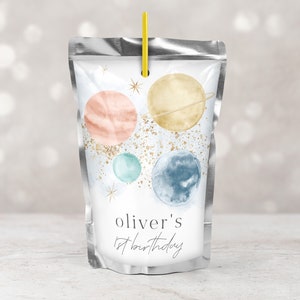 Capri Sun Printable Labels, First Trip Around the Sun Juice Labels ...