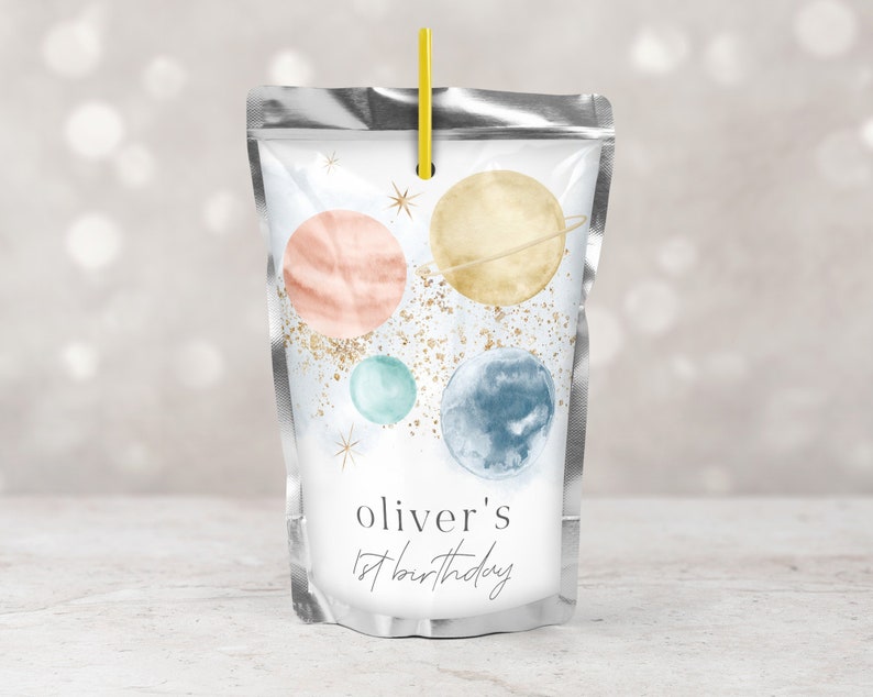 Capri Sun Printable Labels First Trip Around the Sun Juice - Etsy