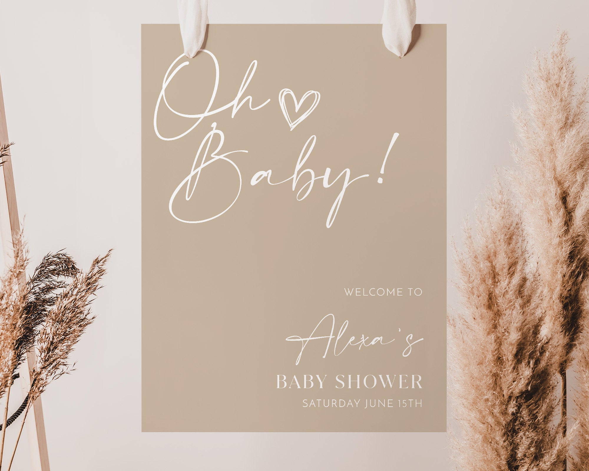 Neutral Welcome Sign Printable Baby Shower Welcome Sign - Etsy Australia