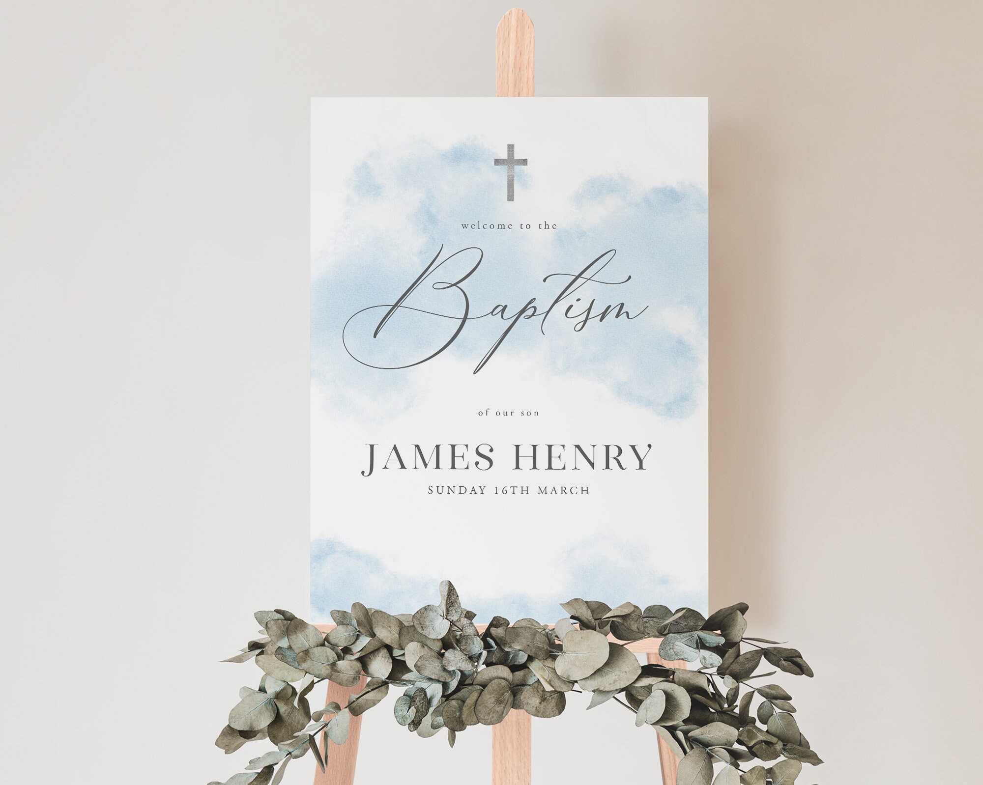 Baptism Welcome Sign Christening Welcome Sign Printable - Etsy
