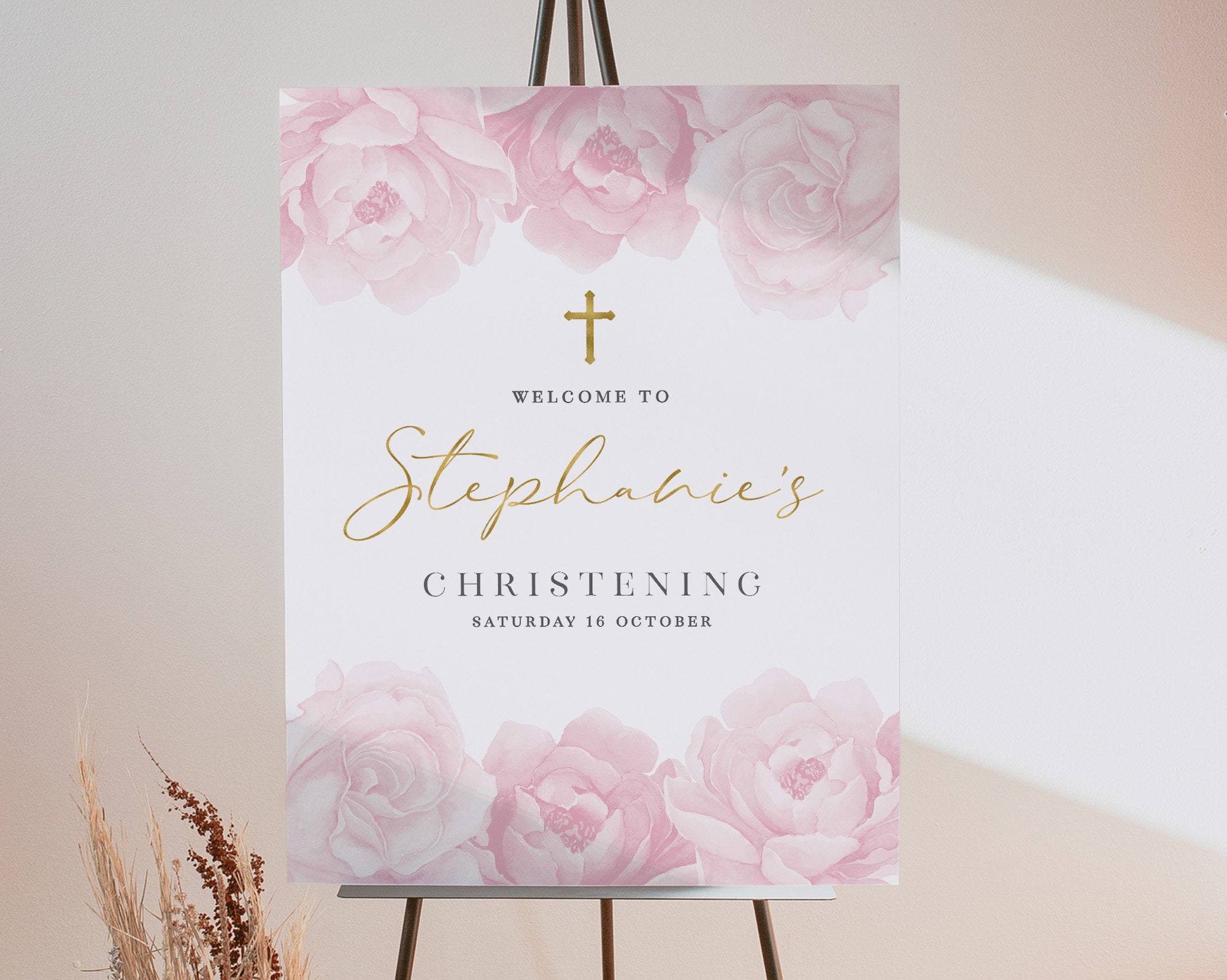 Printable Welcome Sign Christening Welcome Sign Baptism | Etsy