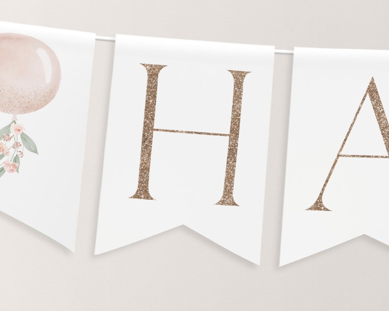Happy Birthday Banner Printable Happy 1st Birthday Banner | Etsy