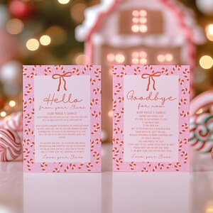 Elf Arrival Letter and Departure Letter Printable, Hello and Goodbye ...