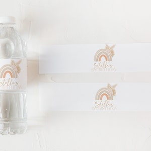 Rainbow Water Bottle Labels, Rainbow Water Labels, Printable Water ...