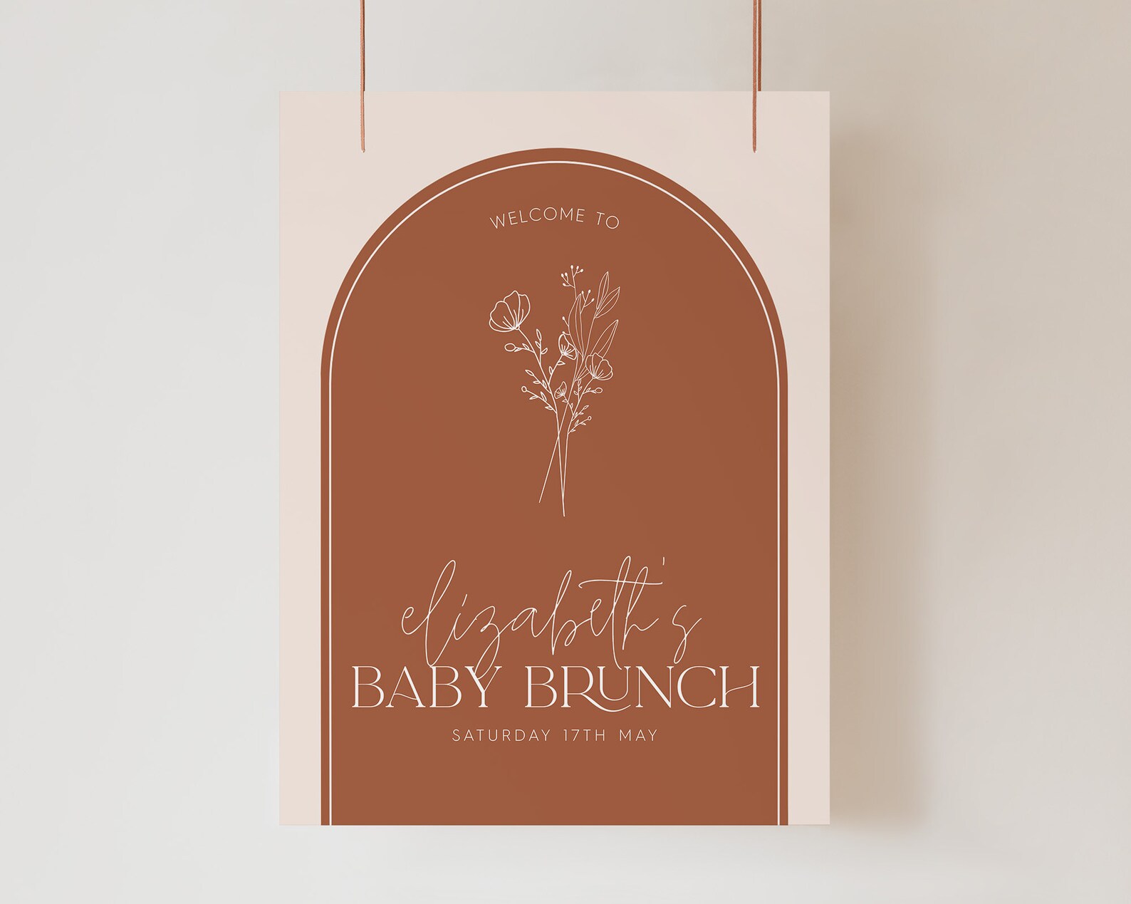 Boho Welcome Sign Boho Baby Shower Welcome Sign Boho Floral | Etsy