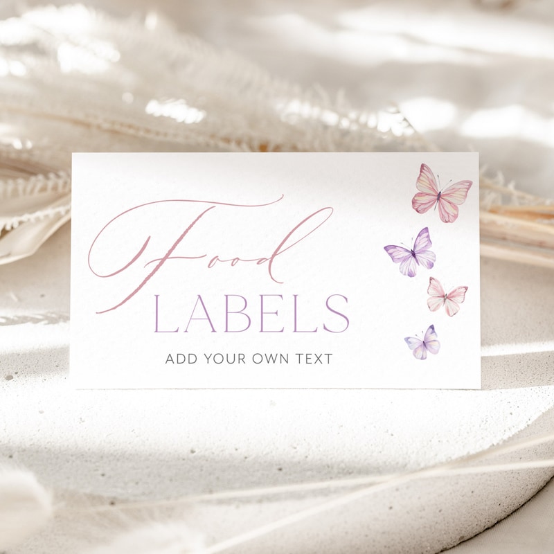 Butterfly Label - Etsy