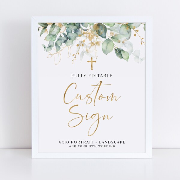 Baptism Signs Printable - Etsy