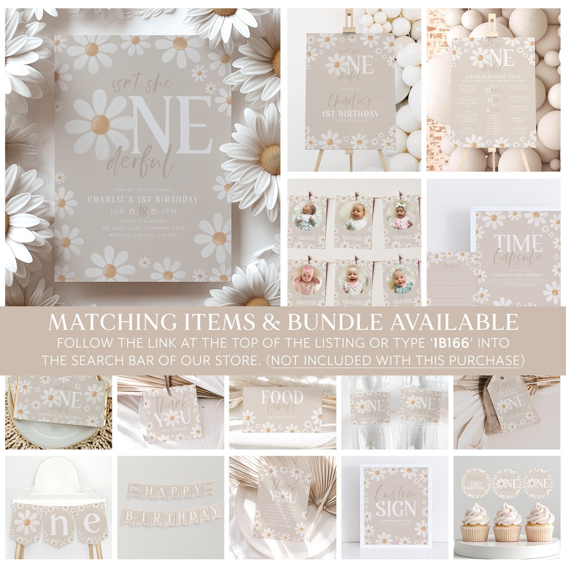 Daisy Welcome Sign Printable, Daisy Flower 1st Birthday Welcome Sign ...