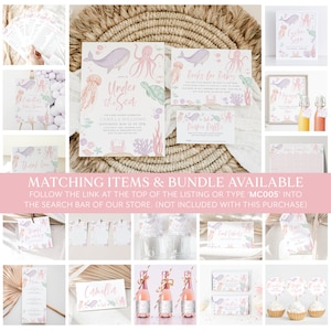 Under the Sea Printable Favor Tags, Ocean Animals Favour Tags, Thank ...