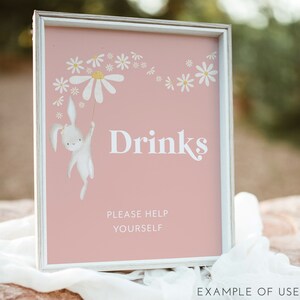 Some Bunny Editable Signs, Custom 8x10 Sign, Printable Bunny Birthday ...
