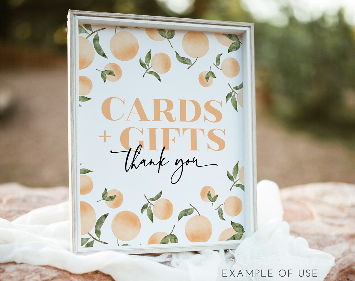 Orange Editable Sign, Custom 8x10 Sign, Orange Editable Sign 8x10 ...