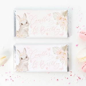 Some Bunny is One Chocolate Bar Wrapper, Printable Candy Bar Wrapper ...