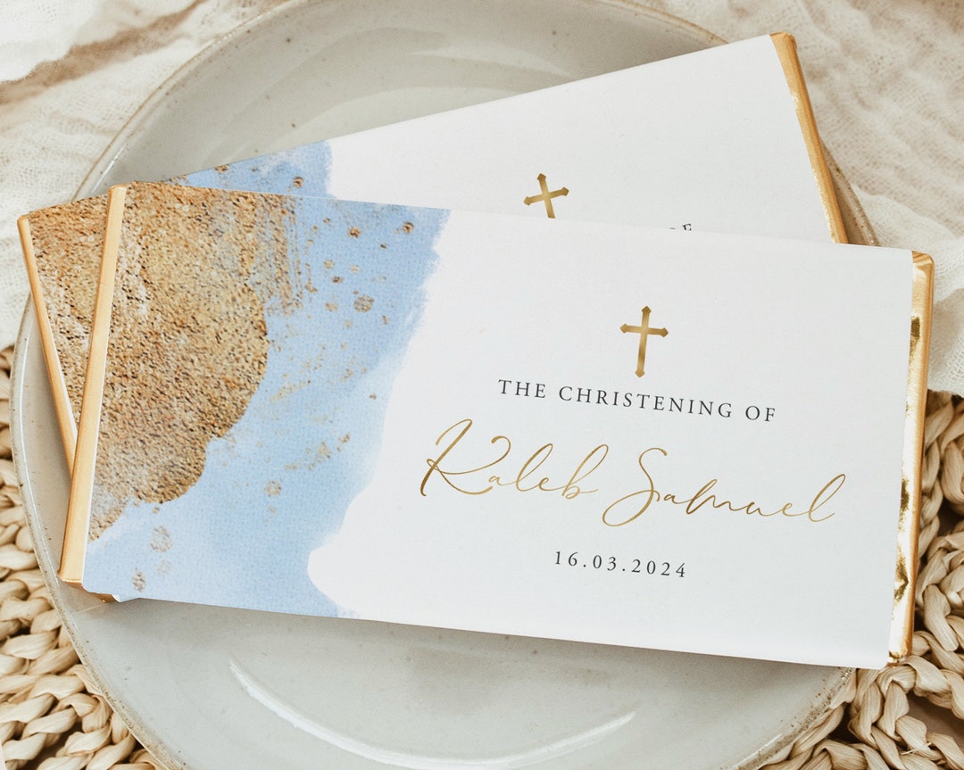 Blue Chocolate Bar Wrapper Template, Printable Candy Bar Wrapper ...