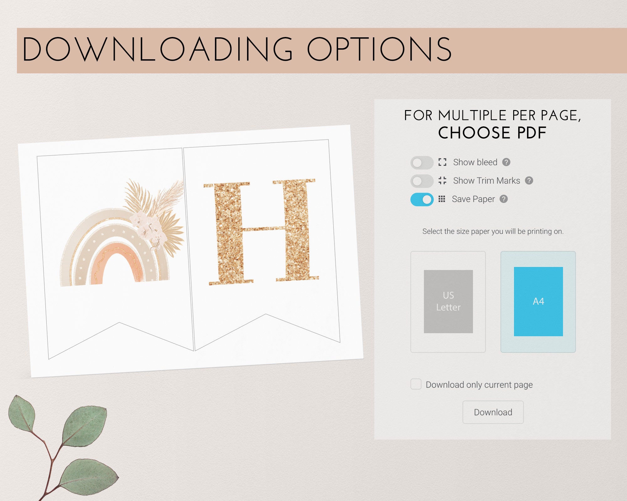 Rainbow Birthday Banner Happy Birthday Banner Printable | Etsy