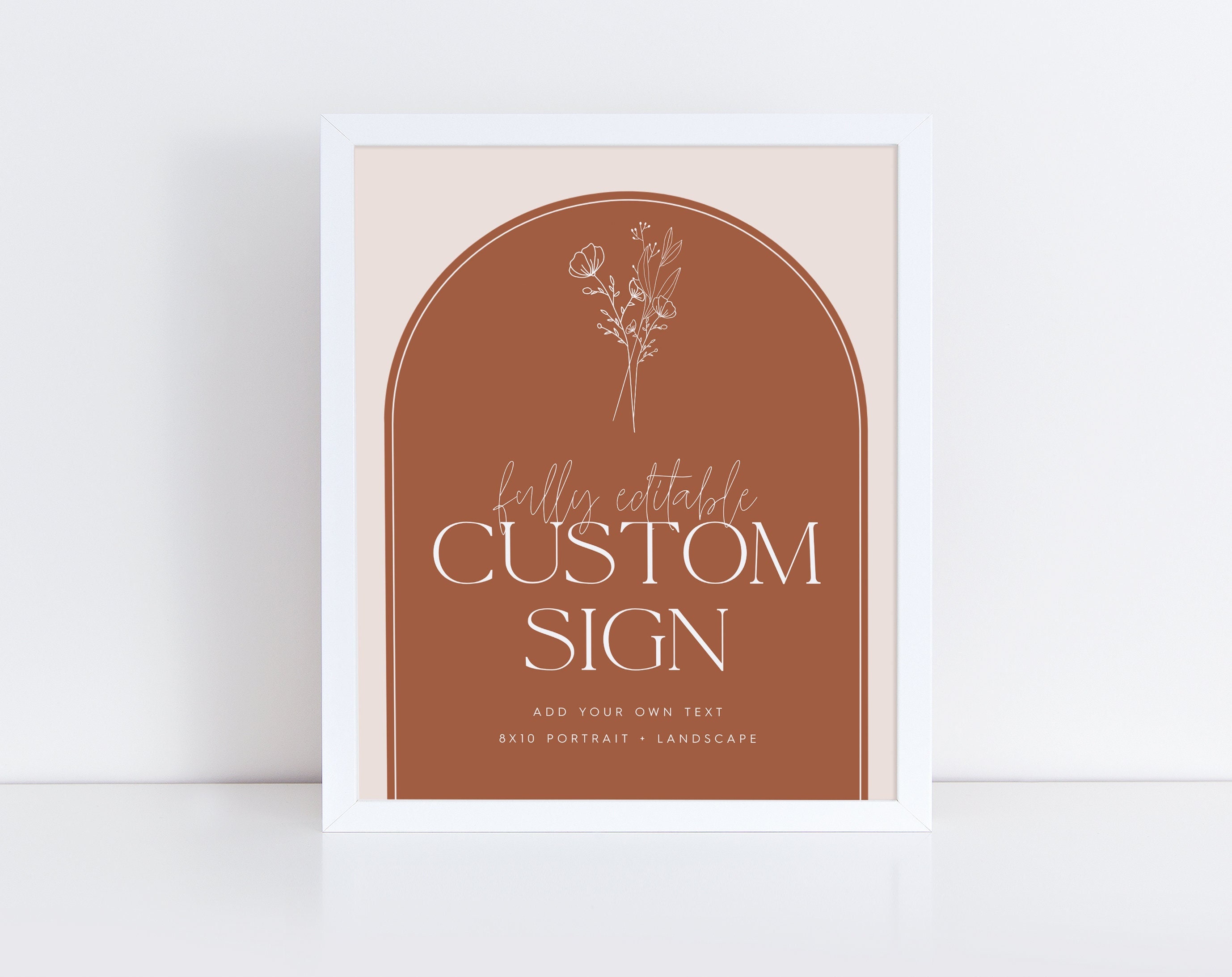 Boho Baby Shower Sign Editable Baby Shower Sign Editable | Etsy