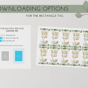 Wild One Favor Tags, Wild One Birthday Thank You Tags, Birthday Favor ...