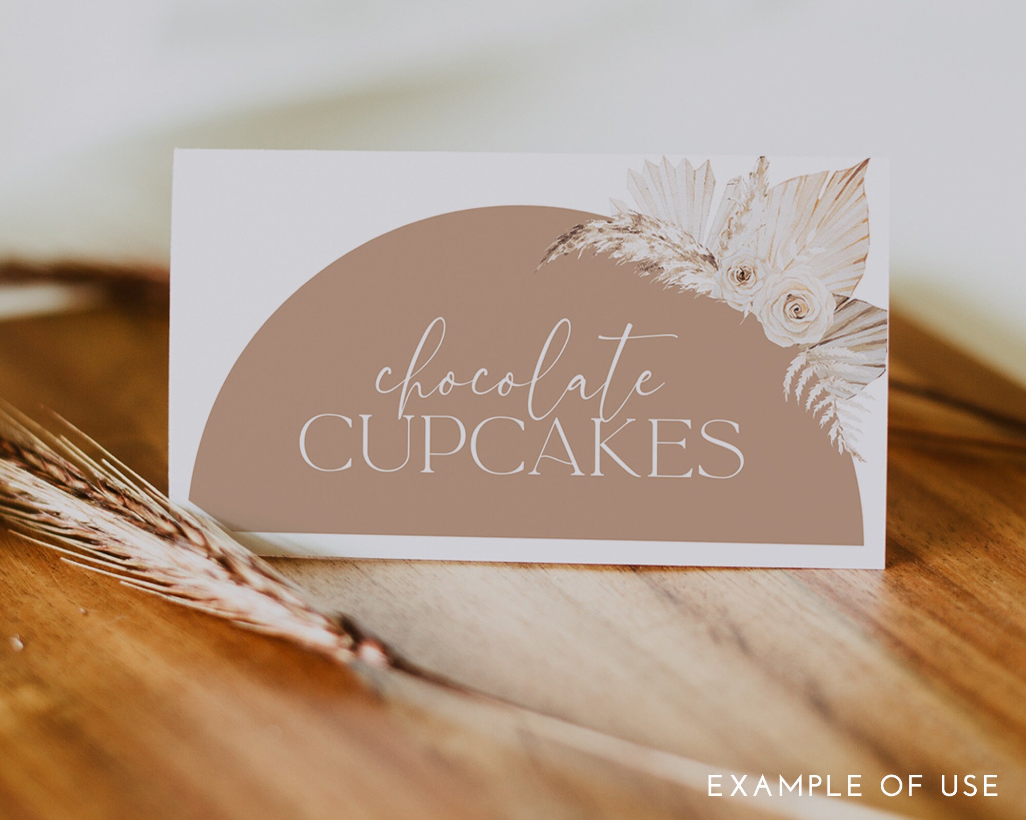 Baby Shower Food Labels Boho Food Label Card Food Tent - Etsy