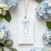 Printable Blue Bow Favor Tags, Blue Bow Baby Shower Favour Tags, Blue ...