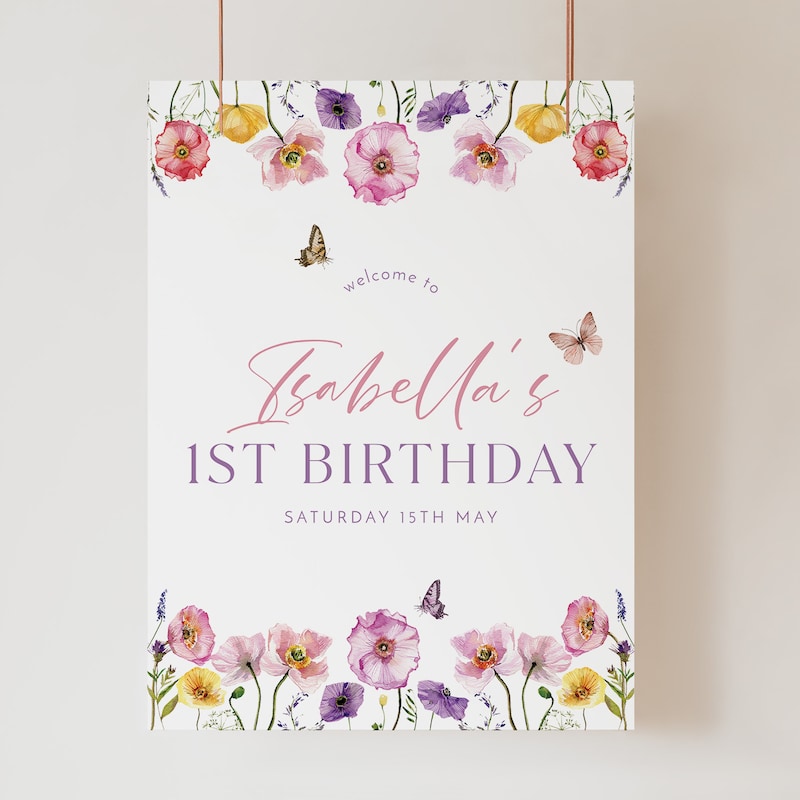 Floral 1st Birthday - Etsy