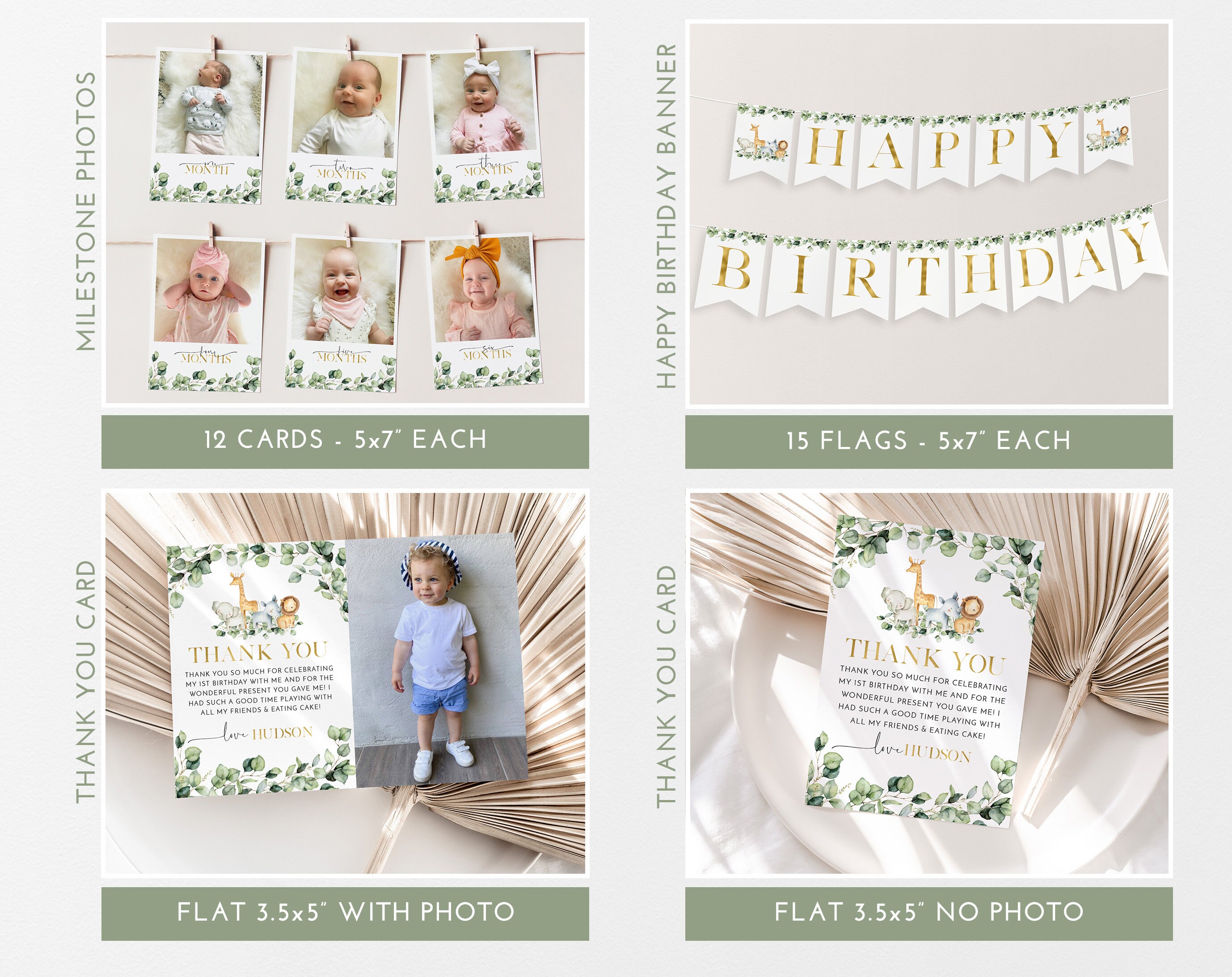 Wild One 1st Birthday Invitation Bundle Printable Wild One - Etsy Australia
