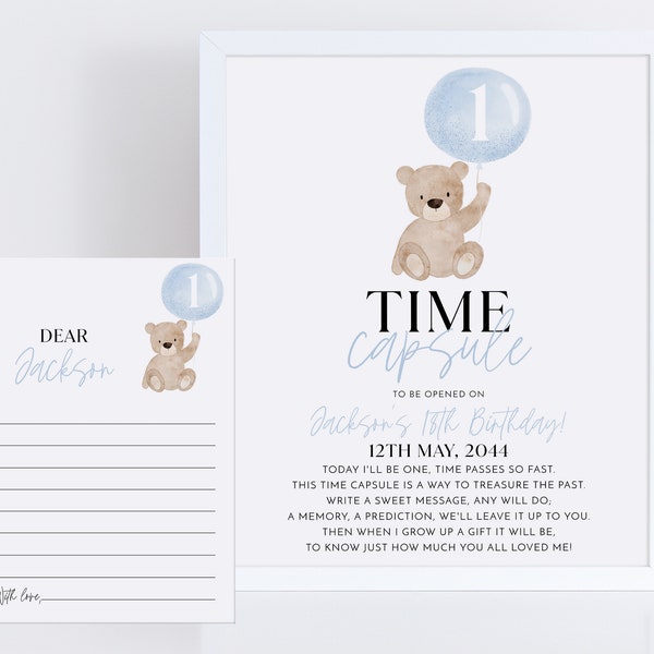 First Birthday Time Capsule Letter - Etsy