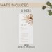 Boho Menu Template, Printable Bridal Shower Menu, Boho Floral Menu ...