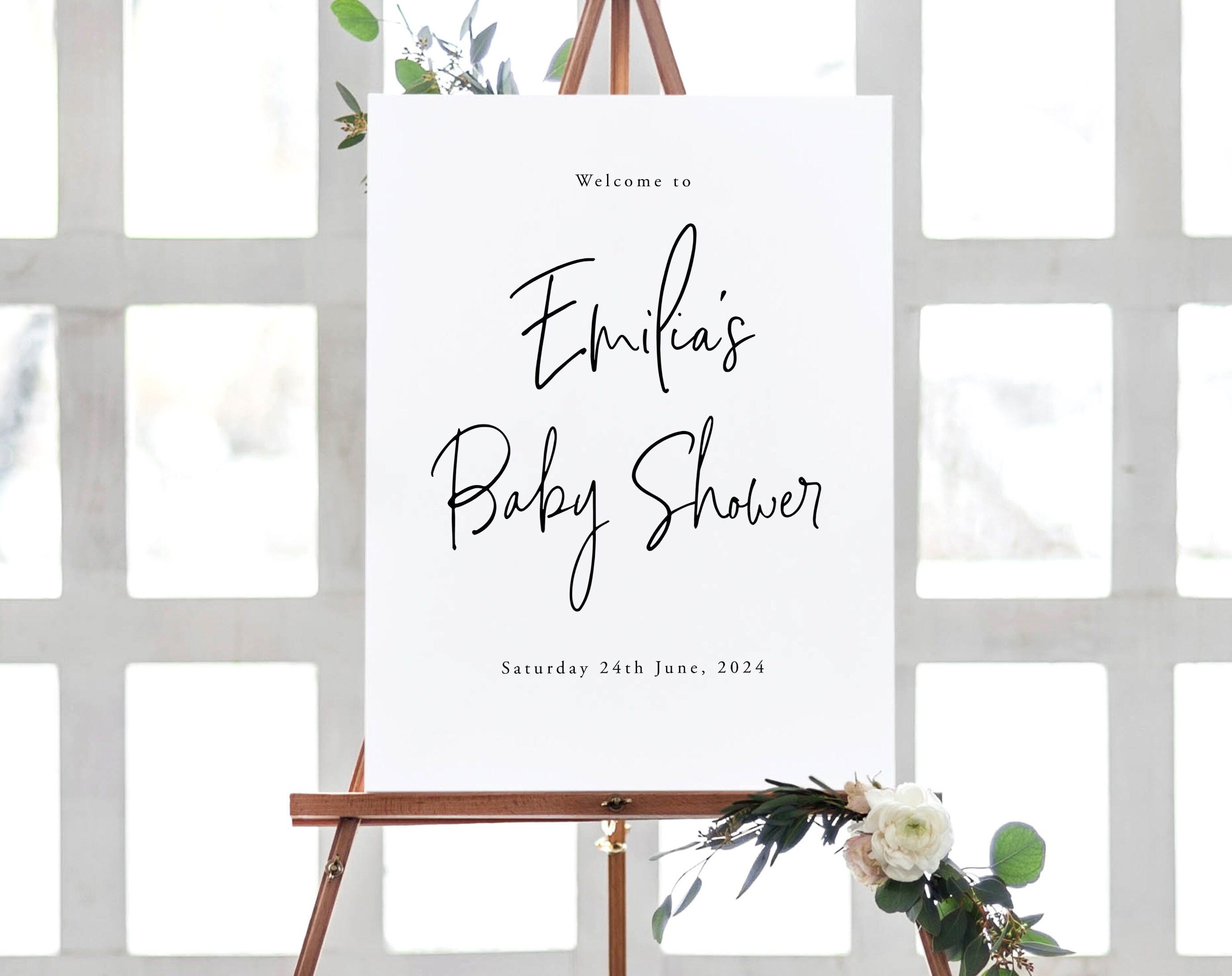 Printable Welcome Sign Editable Template Welcome Sign Baby | Etsy