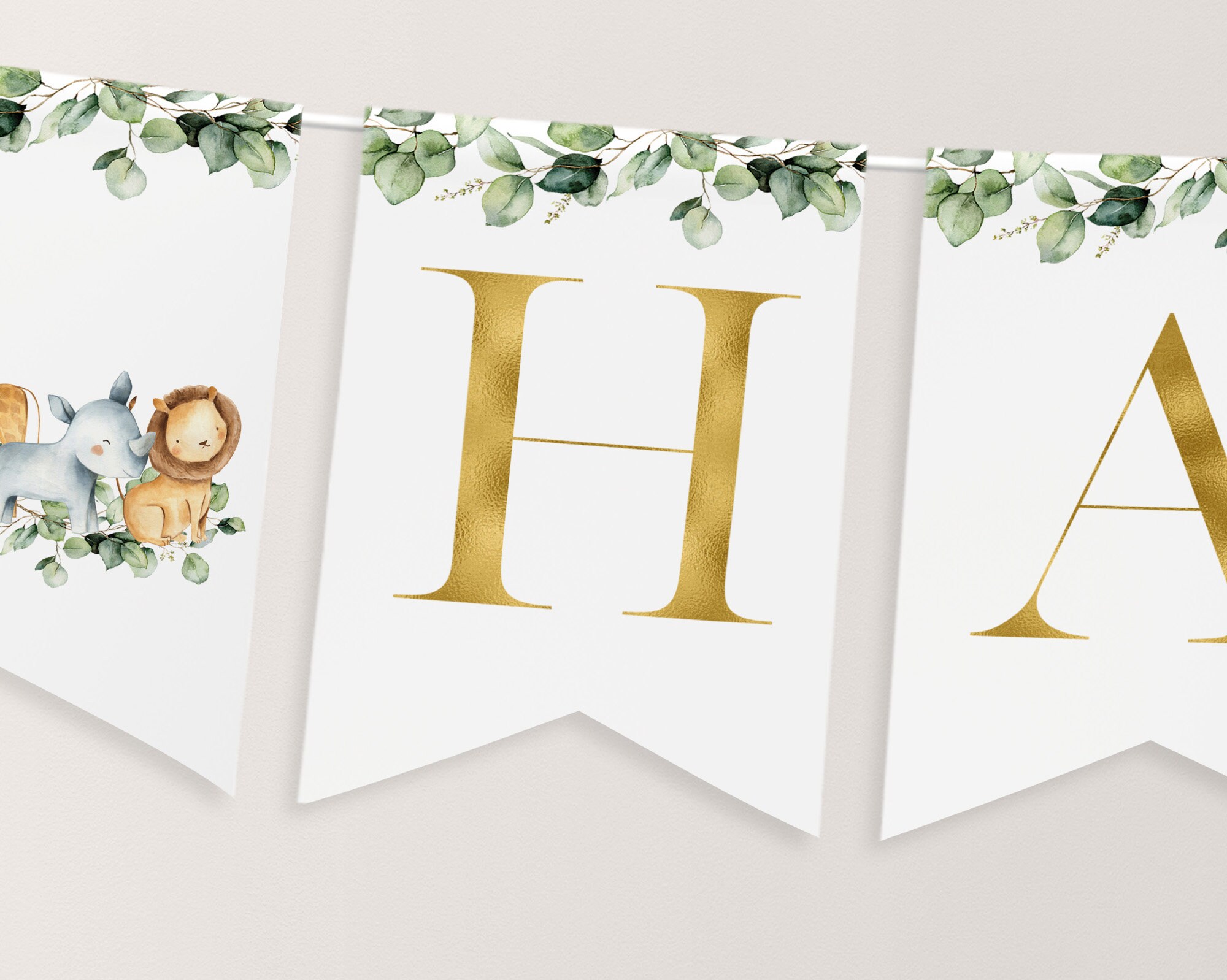 Happy Birthday Banner Printable, Happy 1st Birthday Banner, First ...