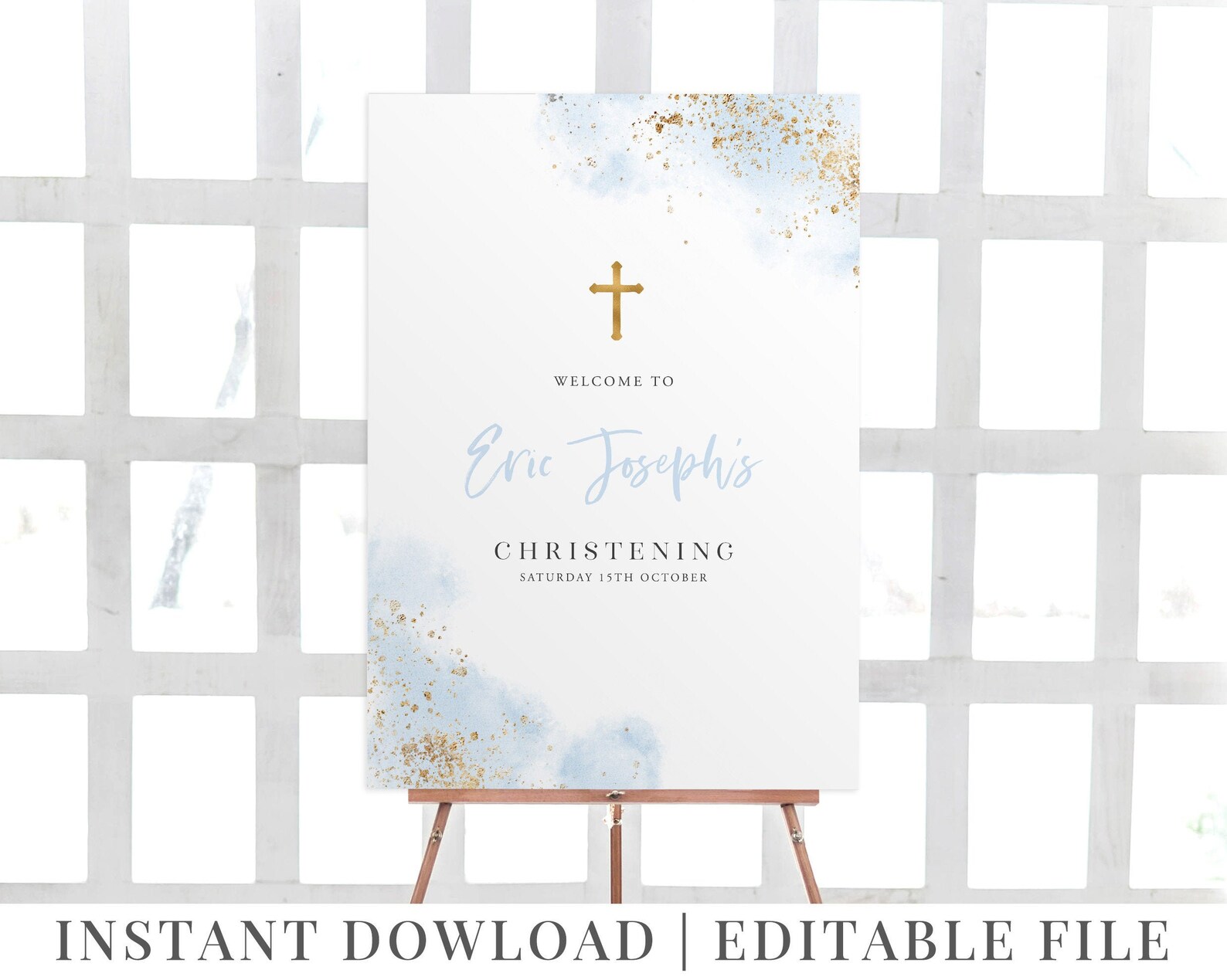 Printable Welcome Sign Christening Welcome Sign Baptism - Etsy