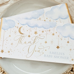 Moon Stars Chocolate Wrapper Printable, Candy Bar Wrapper Template ...