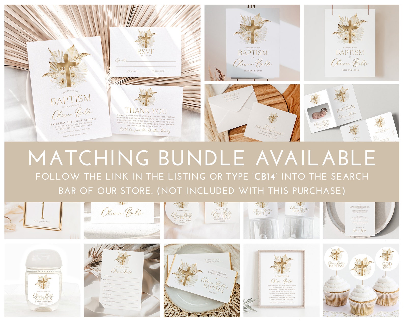 Baptism Programs Printable Christening Program Template | Etsy