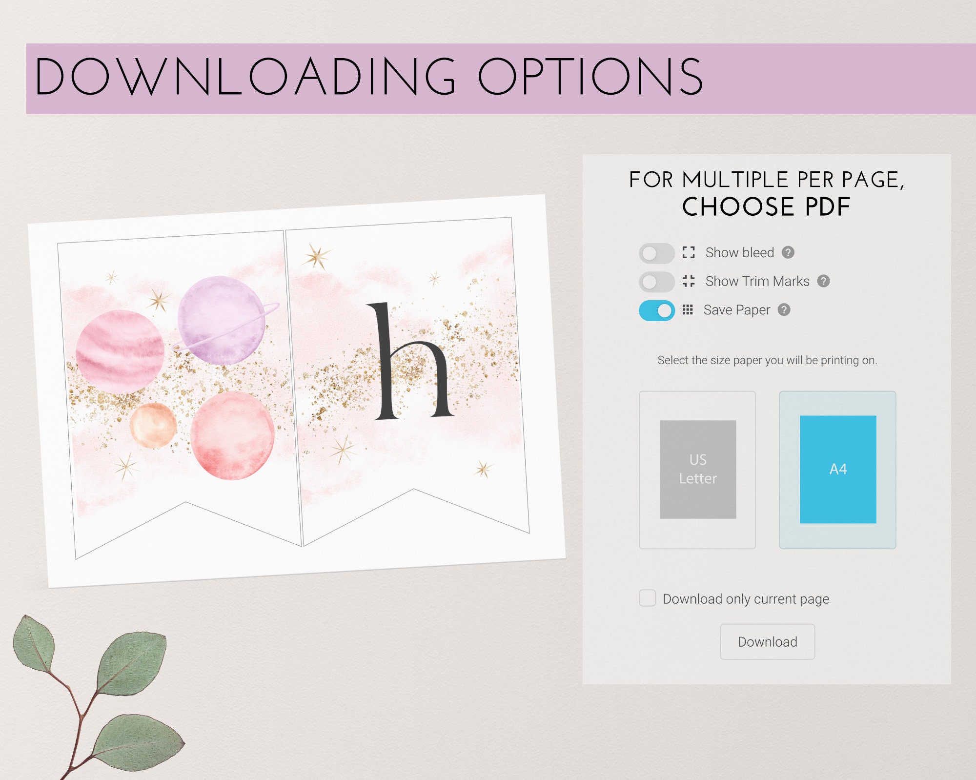 Happy Birthday Banner Printable Happy 1st Birthday Banner | Etsy