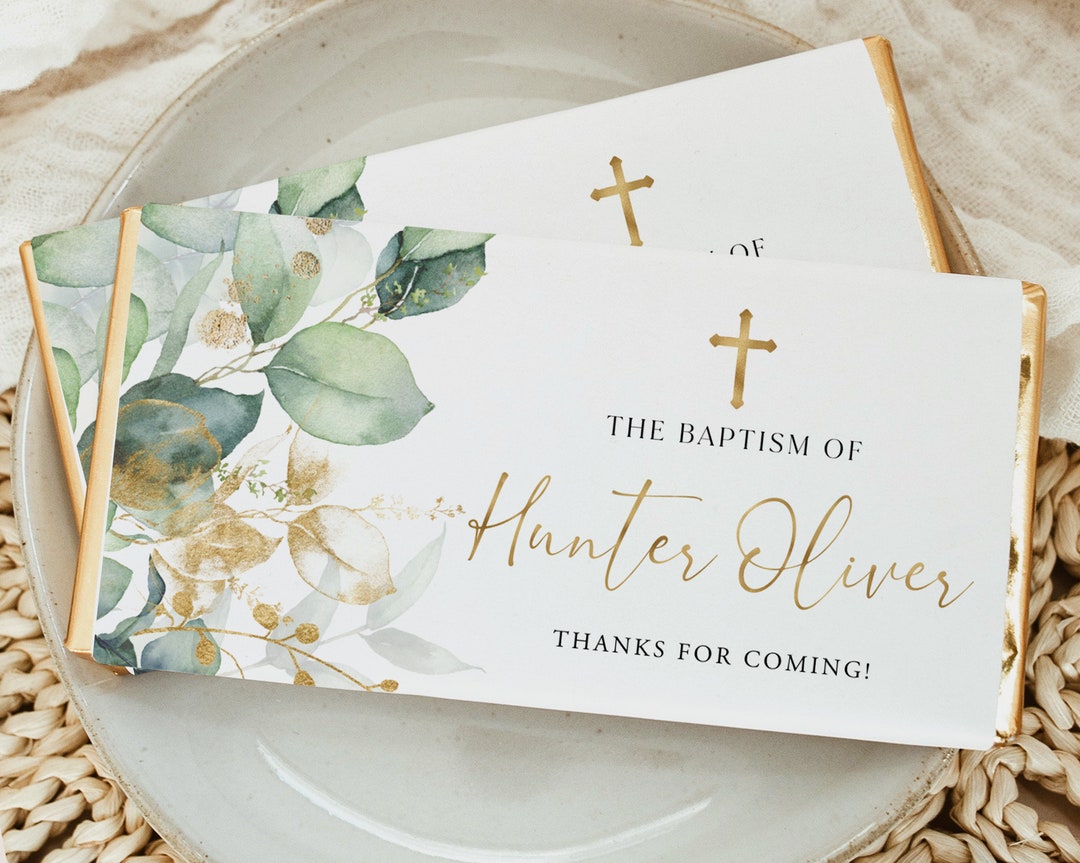 Greenery Chocolate Bar Wrapper Template, Printable Candy Bar Wrapper ...