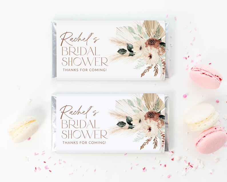 Boho Chocolate Bar Wrapper Template Printable Candy Bar - Etsy